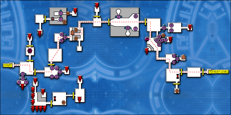 PSO-World.com - Guides - Ruins Level 2 - Pattern 2 - Variations 1-2